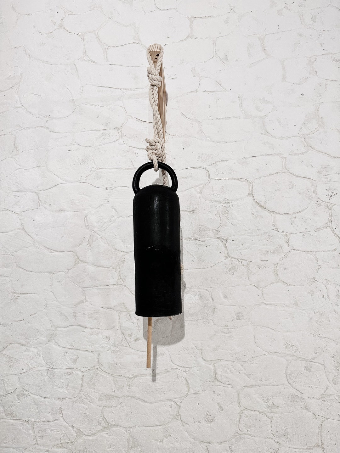 Long Ceramic Bell Handmade Ceramic Bell Big Pottery Bells Large Wall ...