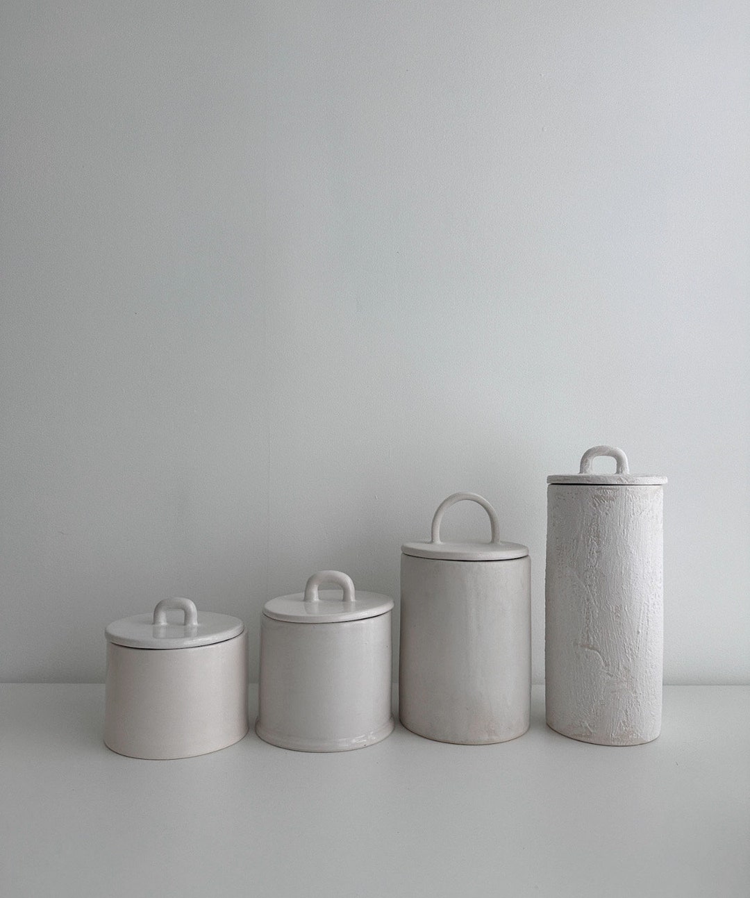 Handmade Stoneware Canisters Customizable Canister Food Crock Open ...