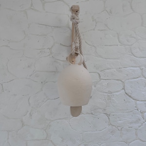 Handmade Round Handle Ceramic Bell Large Ceramic Bell Huge Ceramic Bell ...
