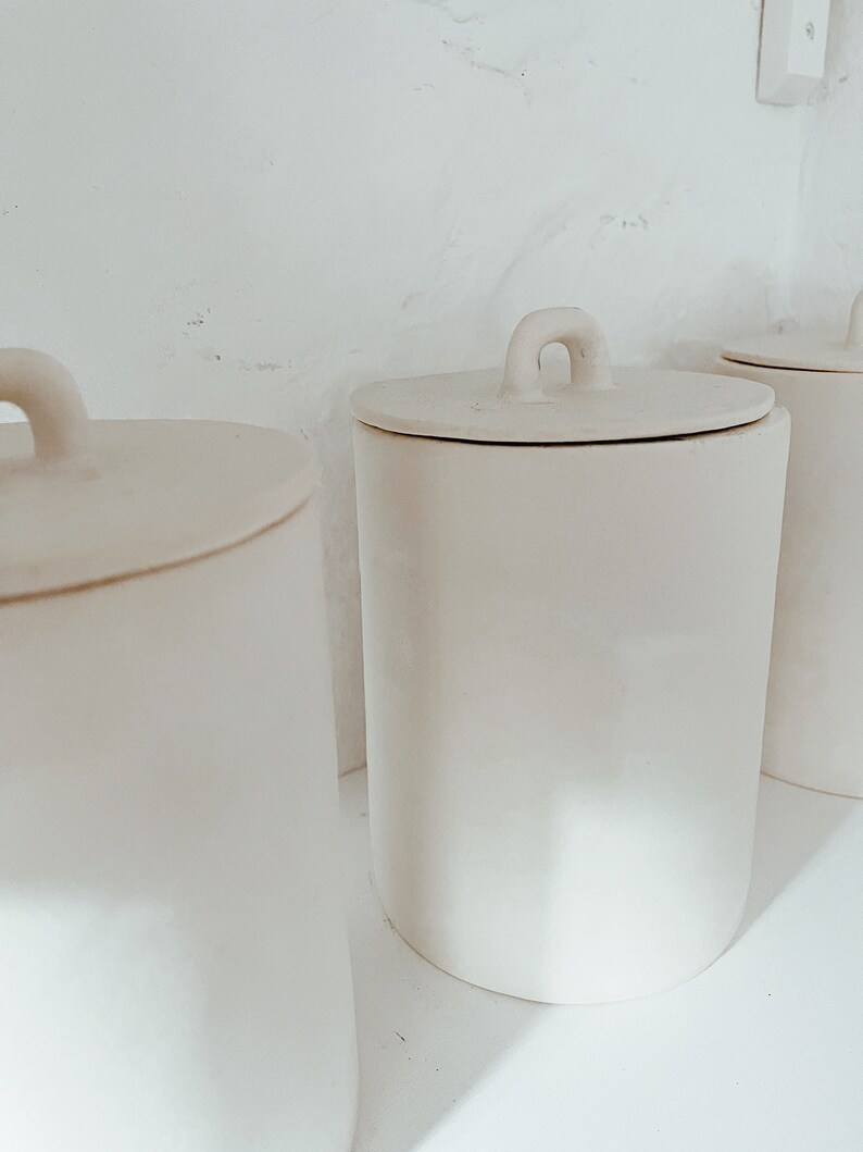Stoneware Canister Customizable Canister Beautiful Canister - Etsy