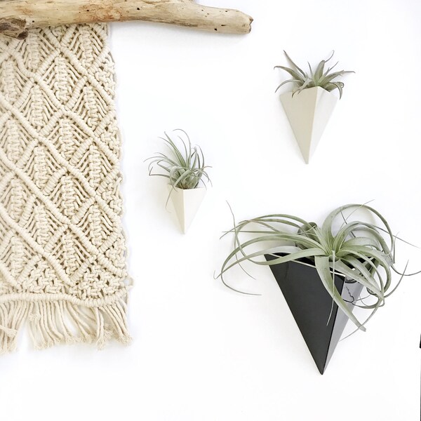 Geometric Wall Planters - Etsy
