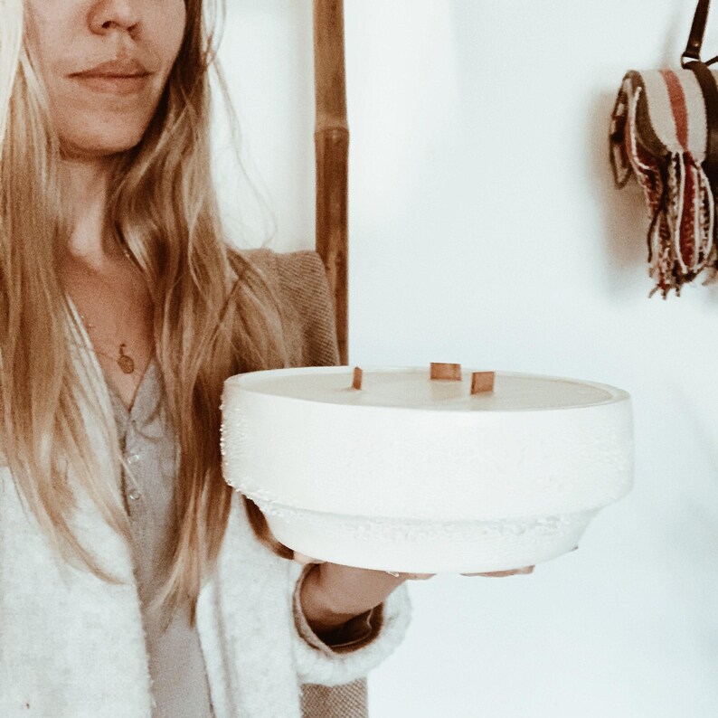 Reusable Pottery Vessel Candle, Huge Candle, Coffee Table Candle, Extra ...