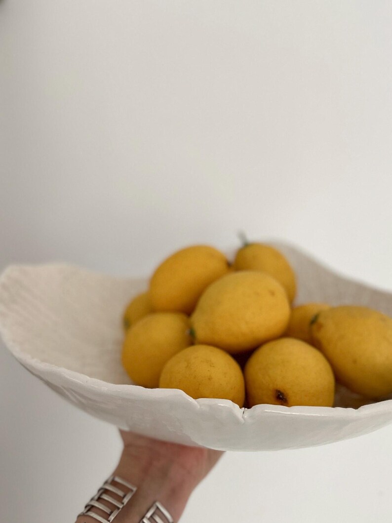 Handmade Ceramic Serving Bowl Large Handcrafted Pottery Bowls Artisanal ...