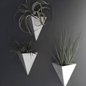 Pyramid Wall Hanging Planter Vertical Garden Modern Mid Century Home ...