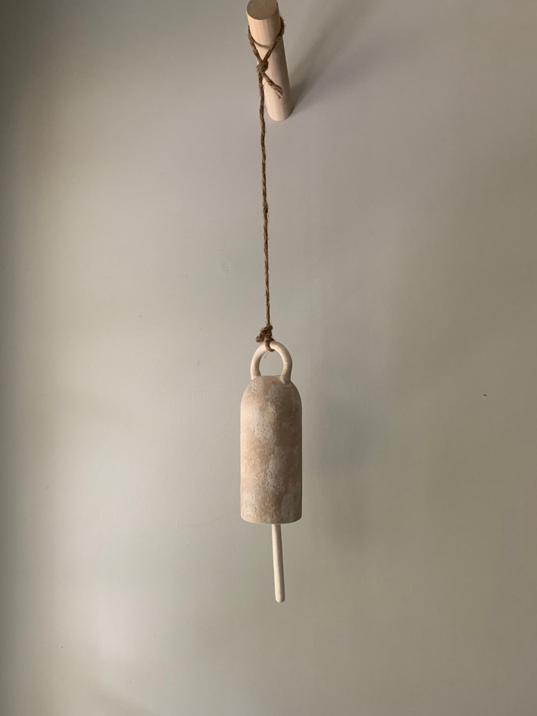 Handmade Long Ceramic Bell Wall Hanging Wall Art Ringing Bell Designer ...