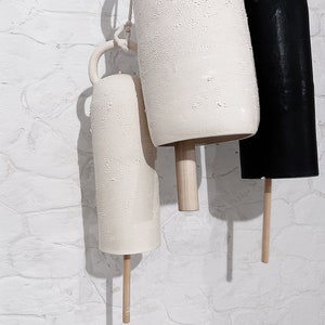 Long Ceramic Bell M Elongated Bell Handmade Long Shaped Bells Sleek ...