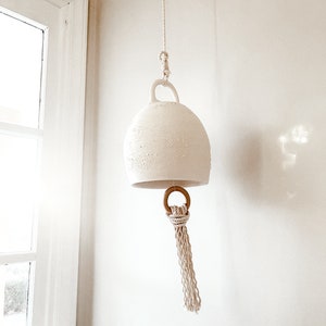 Large Curved Ceramic Bell Big Pottery Chime Handmade Bell in Multiple ...