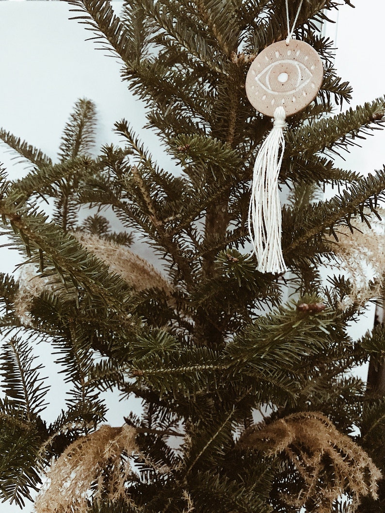 Evil Eye Boho Tassel Ornament - Etsy