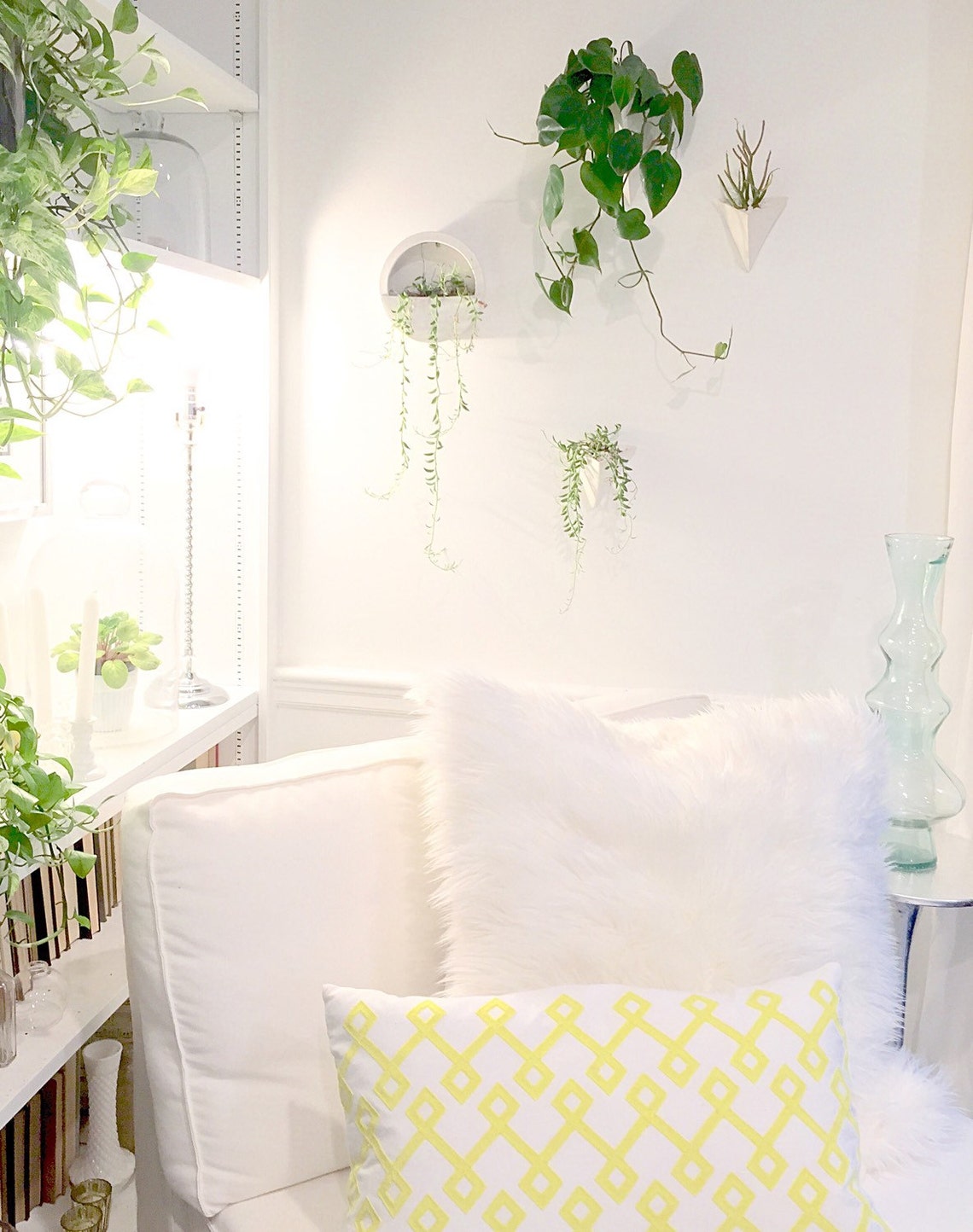 Pyramid Wall Hanging Planter Vertical Garden Modern Mid | Etsy