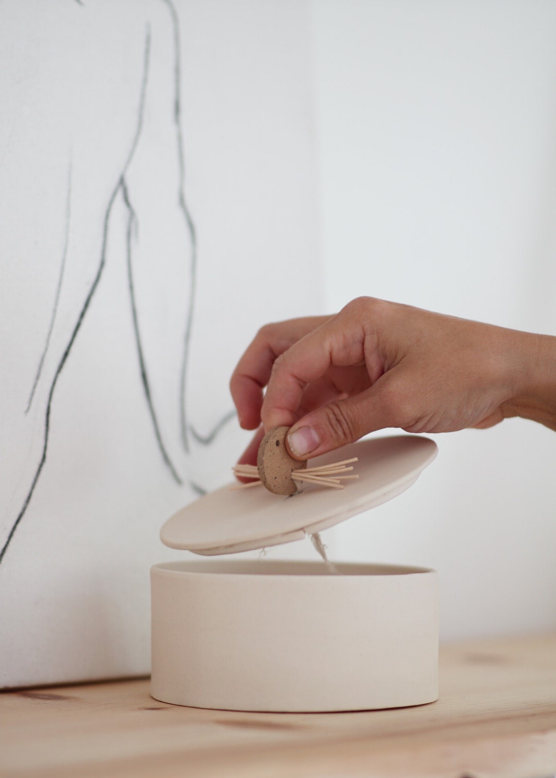 Minimal Jewelry Box, Aesthetic Jewelry Box, Ceramic Jewelry Box ...
