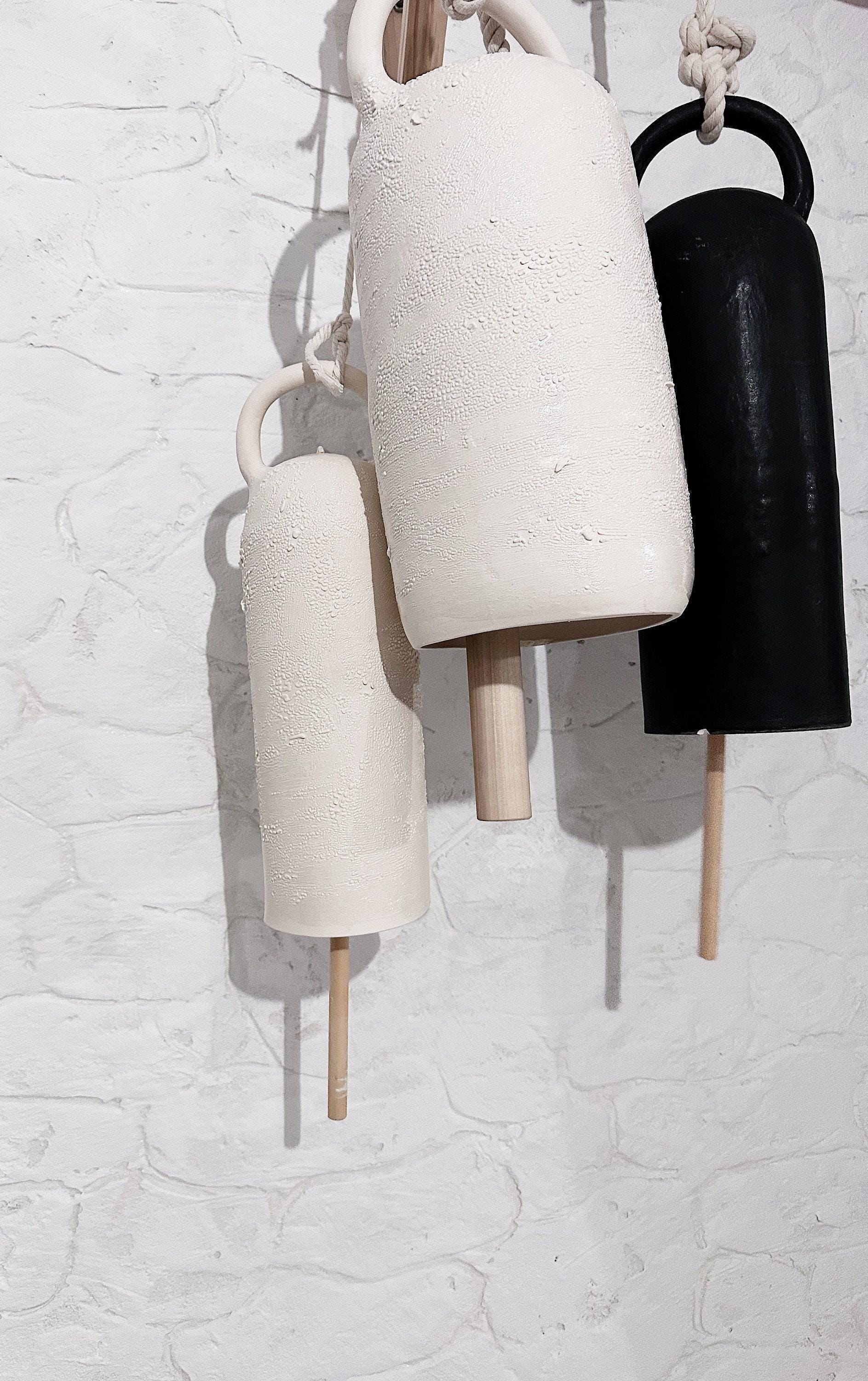 Long Ceramic Bell M Elongated Bell Handmade Long Shaped Bells Sleek ...