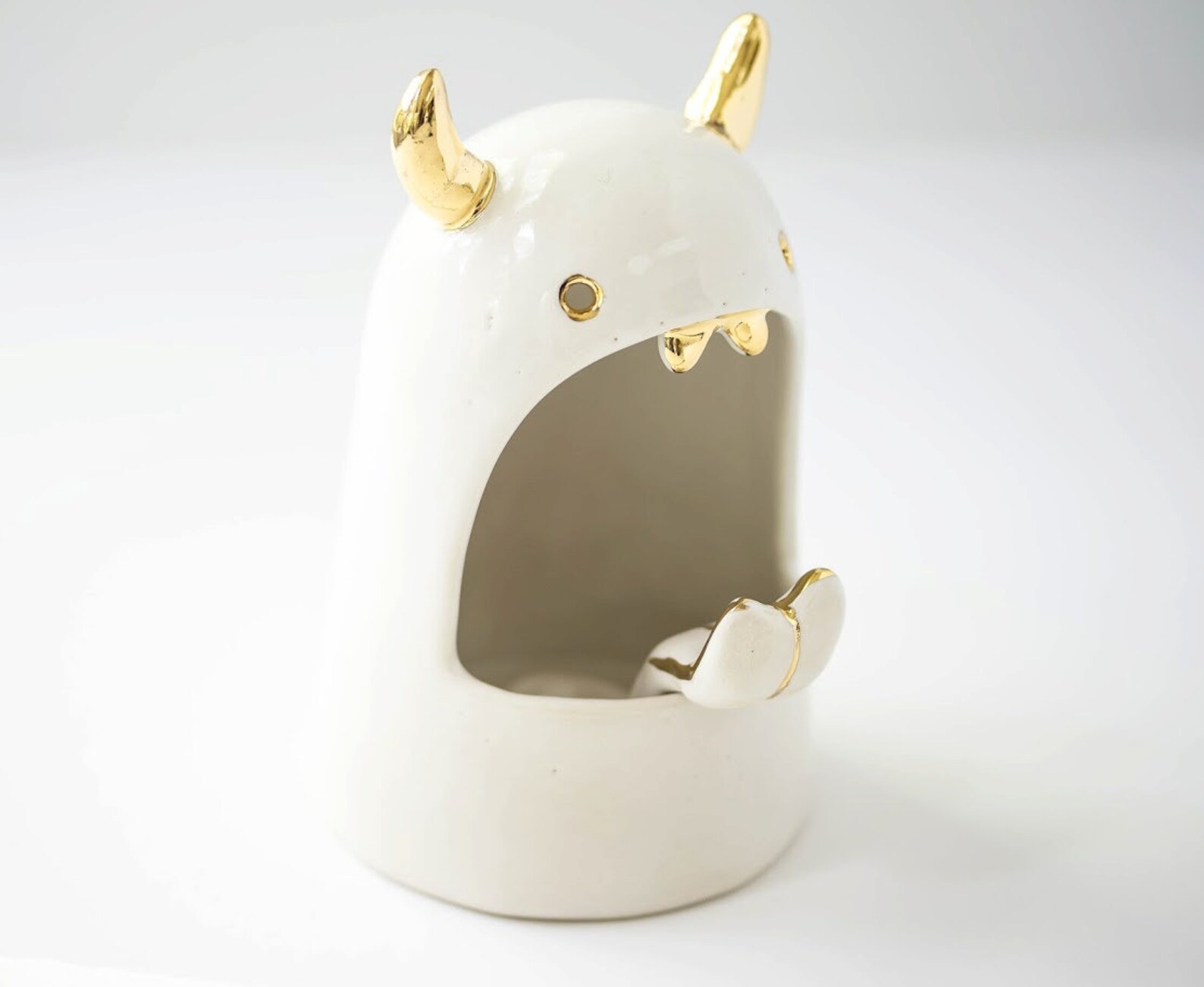 Lil Devil Salt Monster Ceramic Salt Cellar Sculpture Larger - Etsy