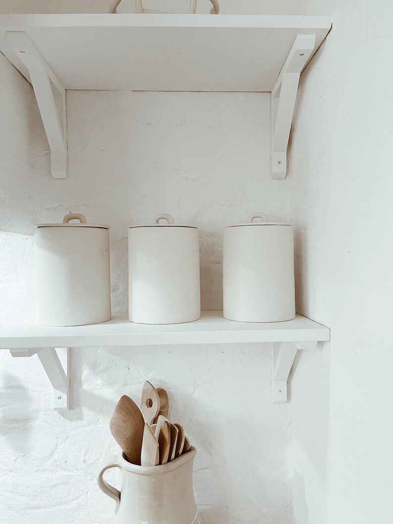 Stoneware Canister Customizable Canister Beautiful Canister - Etsy