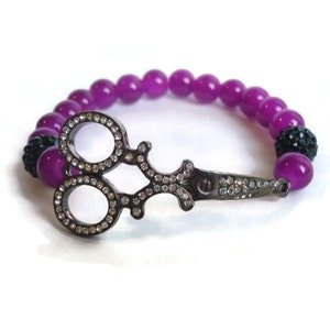 Purple Scissor Bracelet Shears Bracelet Pet Groomer | Etsy