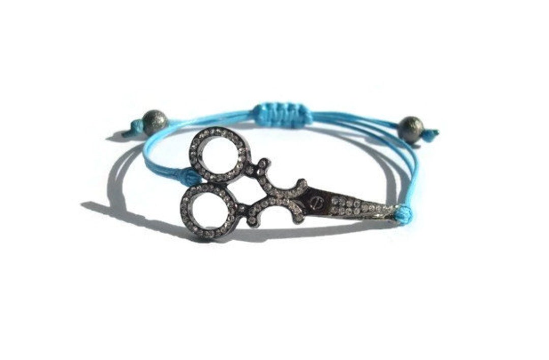 Light Blue Shears Bracelet, Scissor Bracelet - Etsy