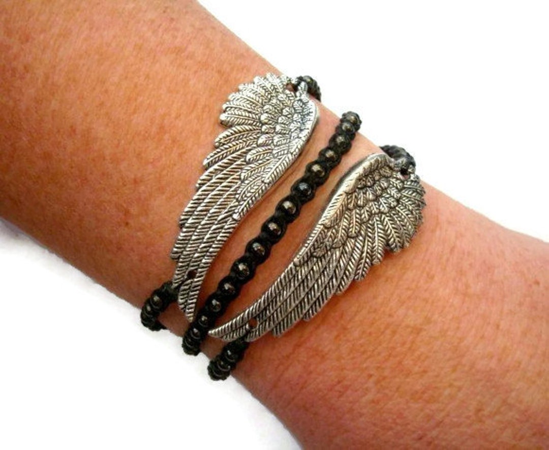 Angel Wings Bracelet - Etsy