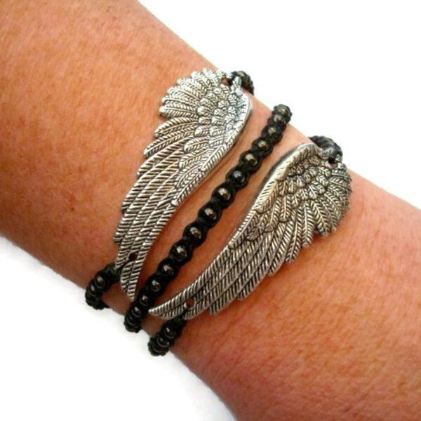 Angel Wings Bracelet - Etsy