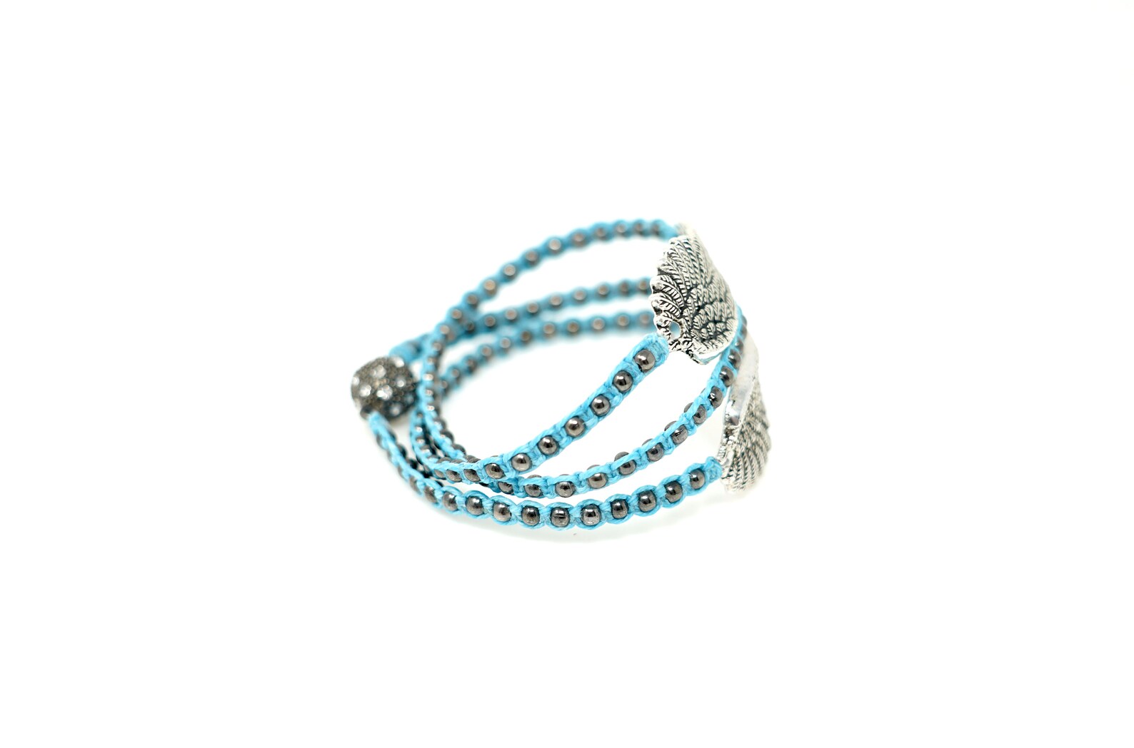 Turquoise Double Angel Wing Wrap Bracelet - Etsy