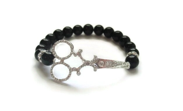 Scissors Bracelet, Shears Bracelet, Hairdresser Jewelry, Hairstylist ...