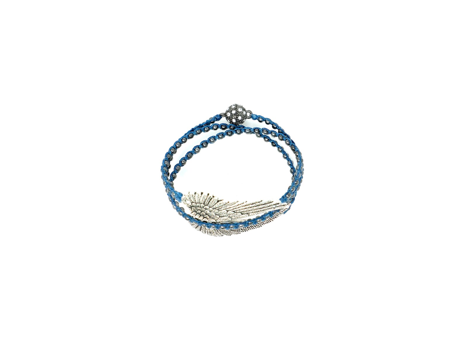 Blue Angel Wing Wrap Bracelet - Etsy
