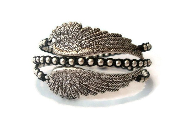 Angel Wings Wrap Bracelet - Etsy