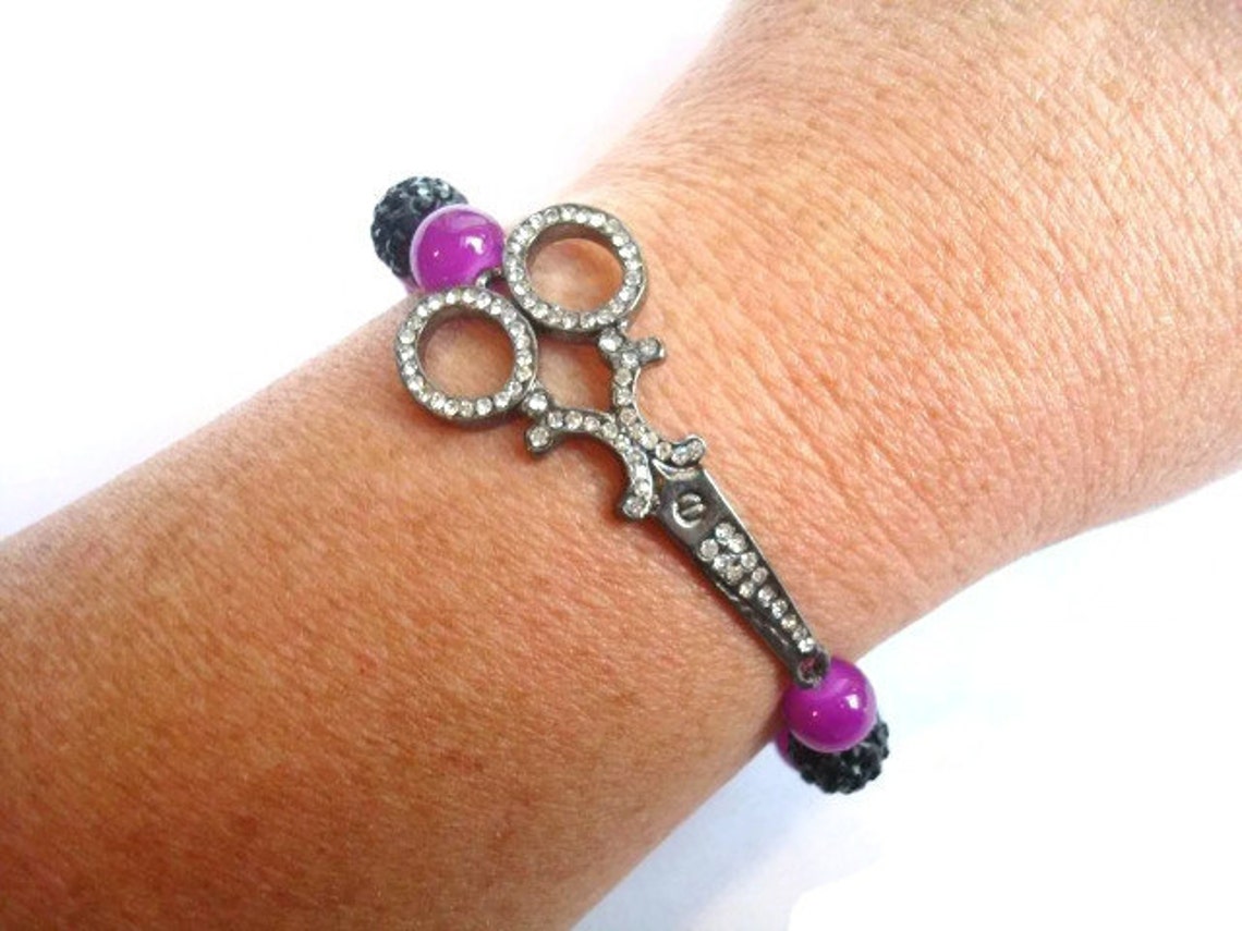 Purple Scissor Bracelet Shears Bracelet Pet Groomer | Etsy