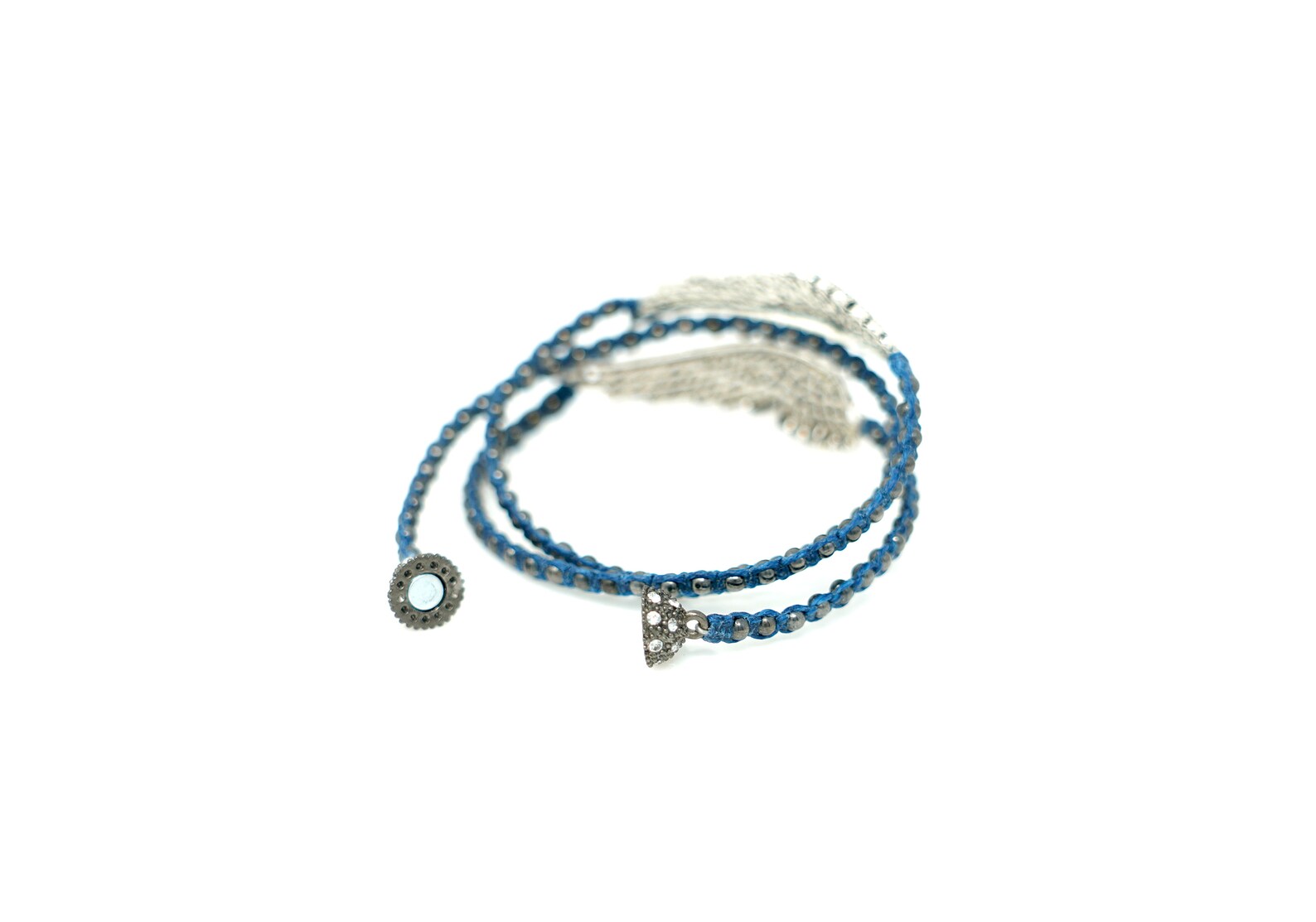 Blue Angel Wing Wrap Bracelet - Etsy