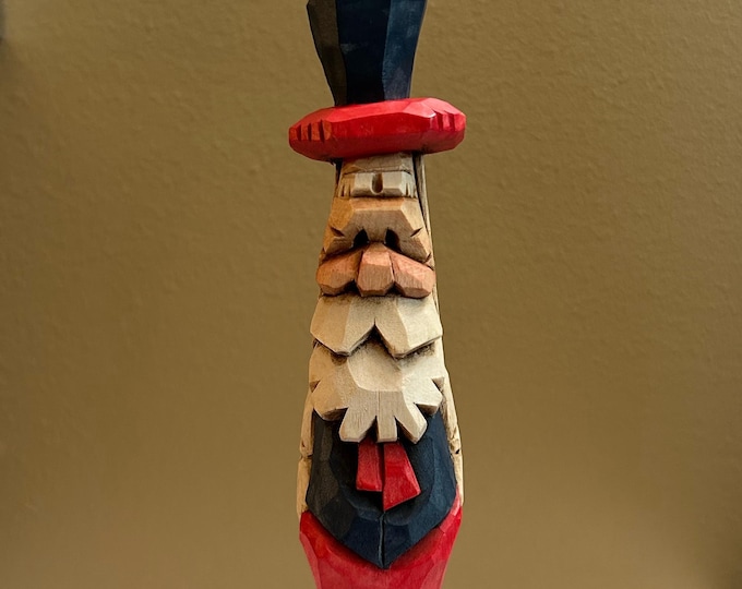 Hand Carved Uncle Sam - Etsy