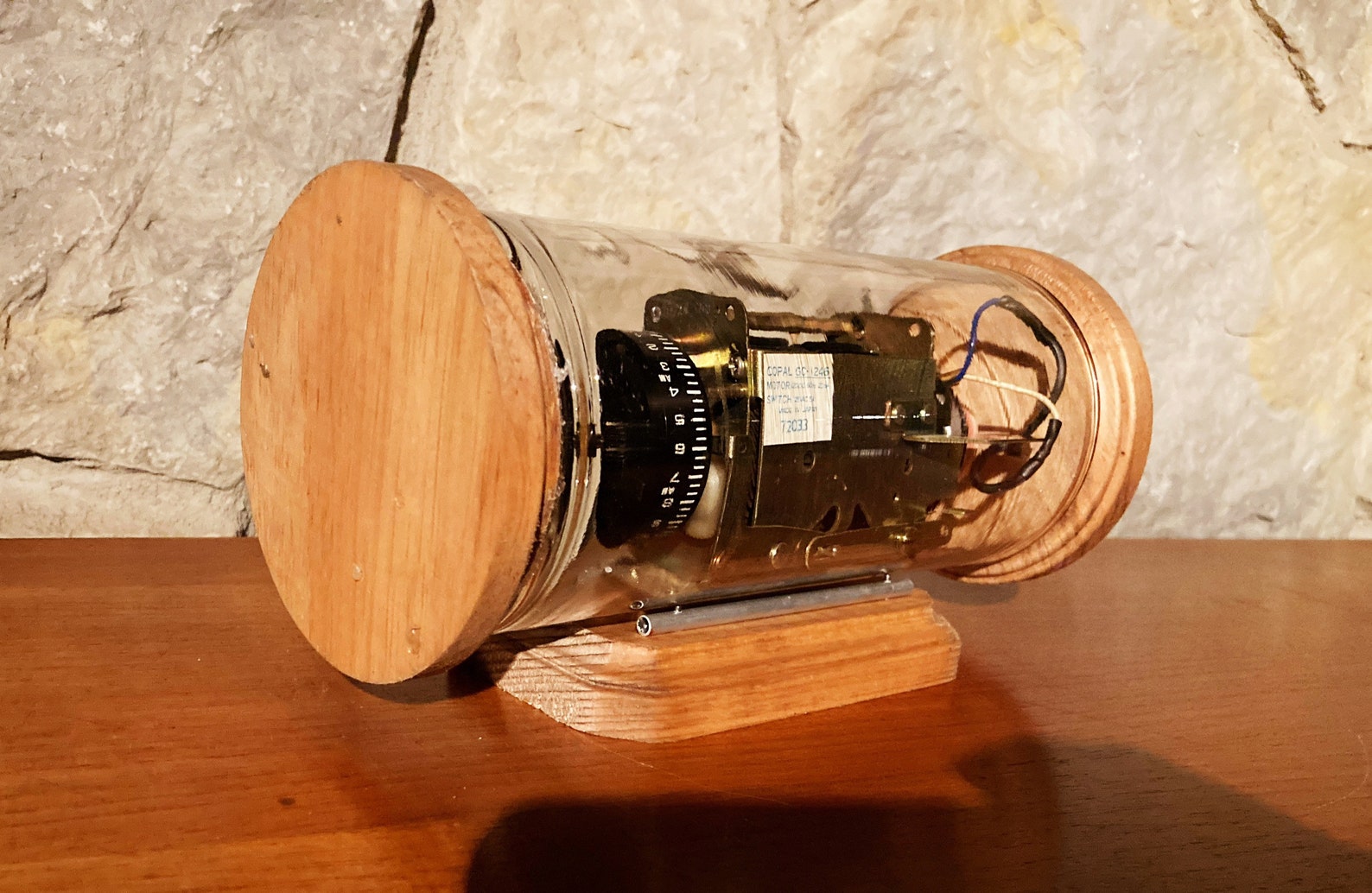 Vintage Digital Flip Clock in Glass Case - Etsy