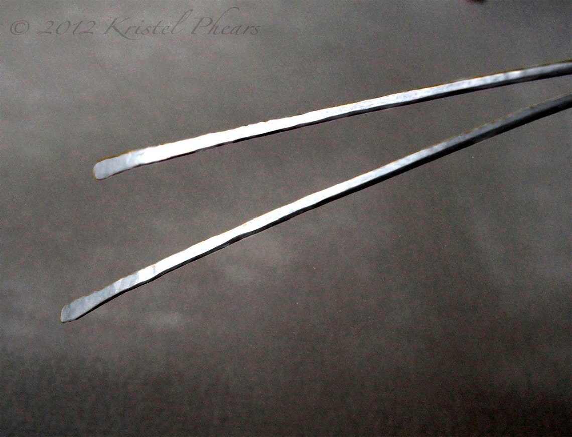 Long Bar Earrings Sterling Silver Dangle Earring Modern Ear - Etsy