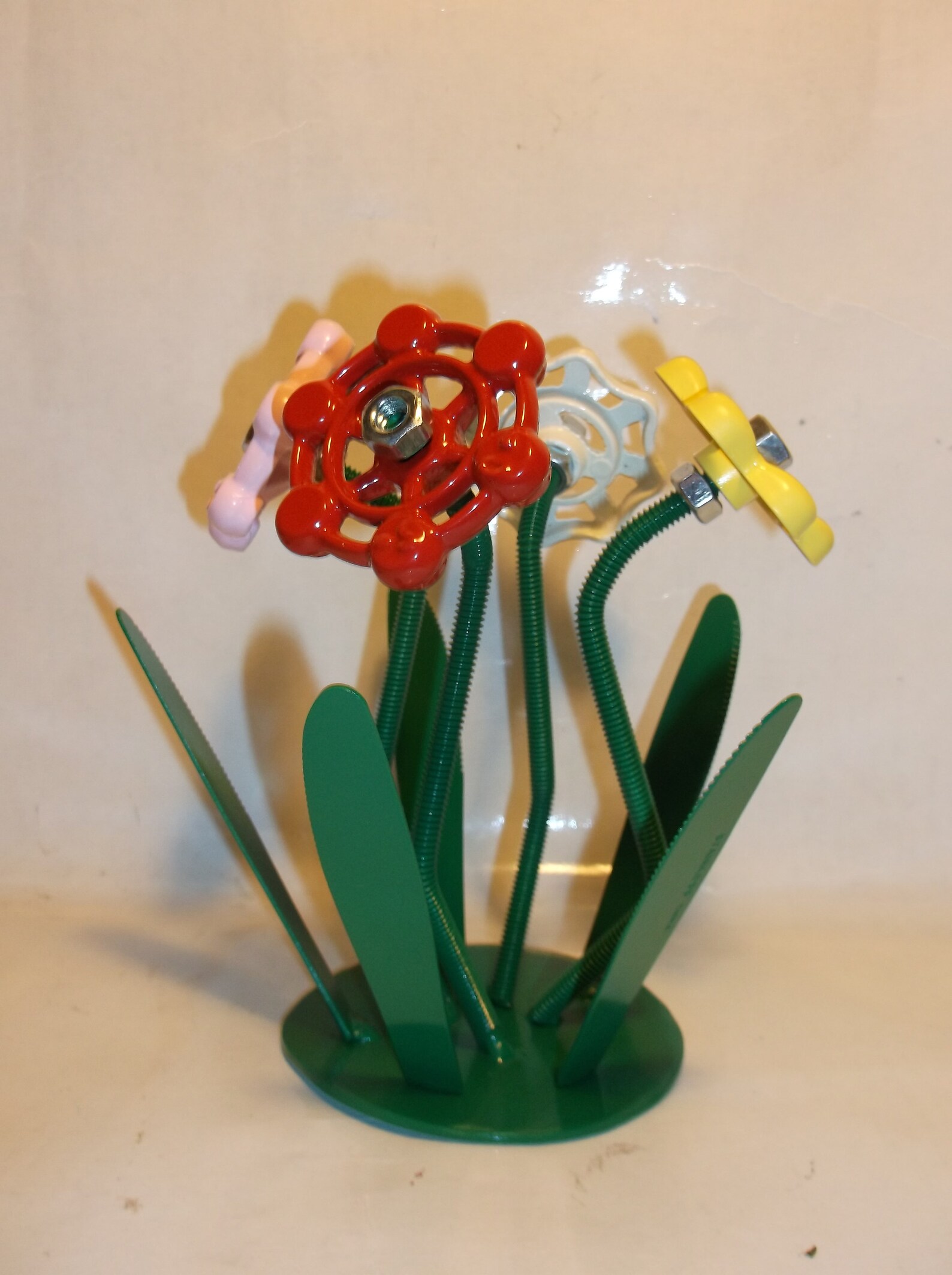 Recycled Metal Faucet Flower Bouquet: Handmade Floral Decor - Etsy
