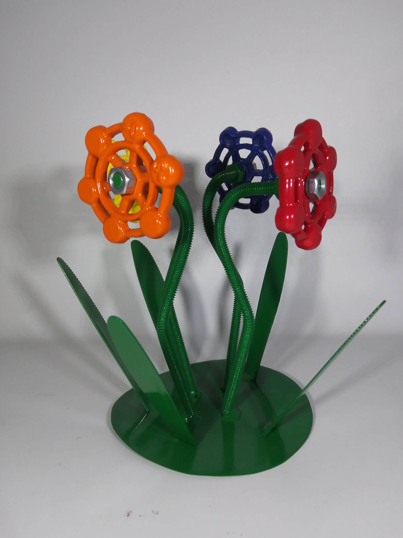 Recycled Metal Faucet Flower Bouquet: Handmade Floral Decor - Etsy