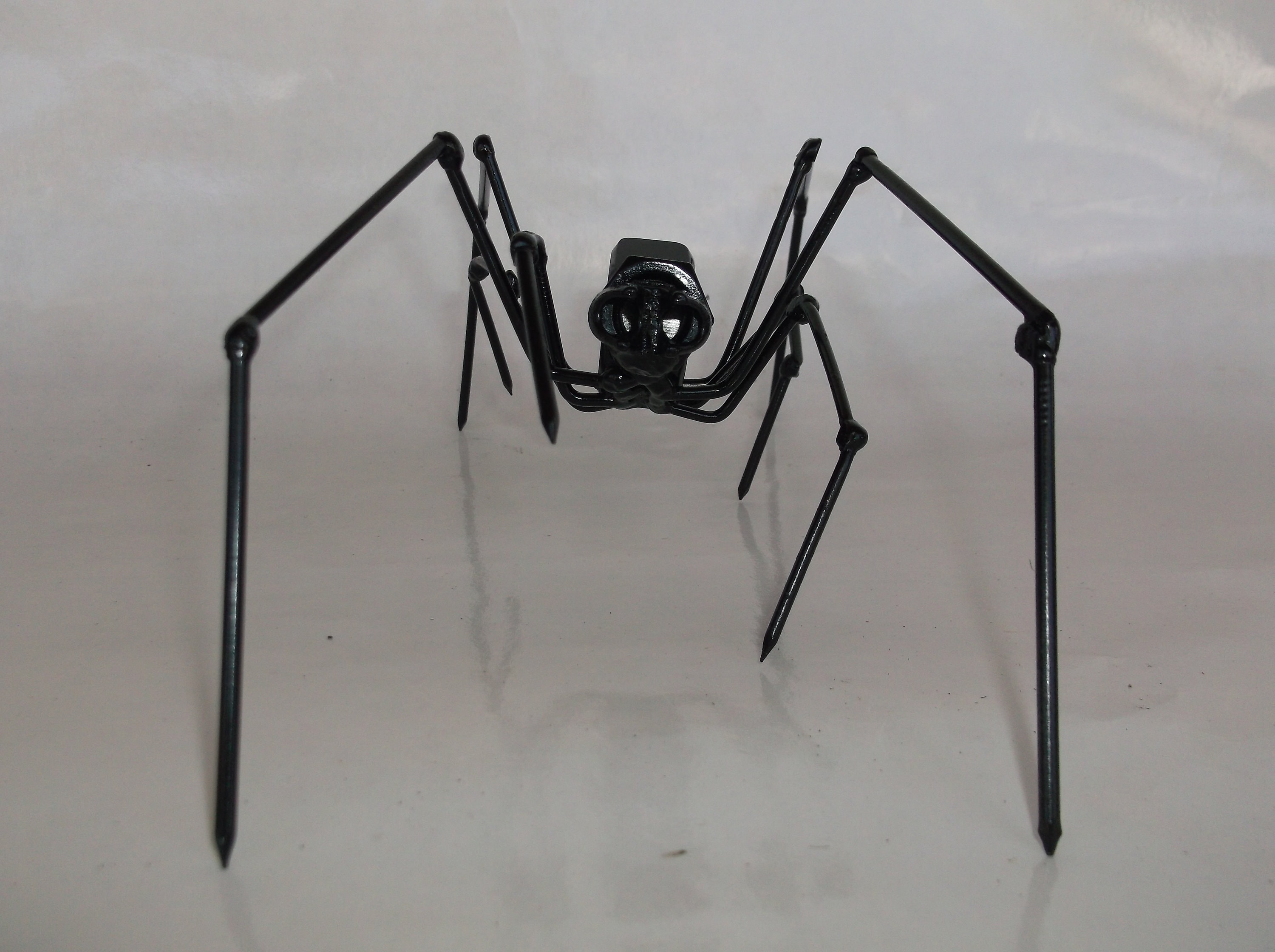 Spider Metal Recycled Art, Black Widow Spider - Etsy