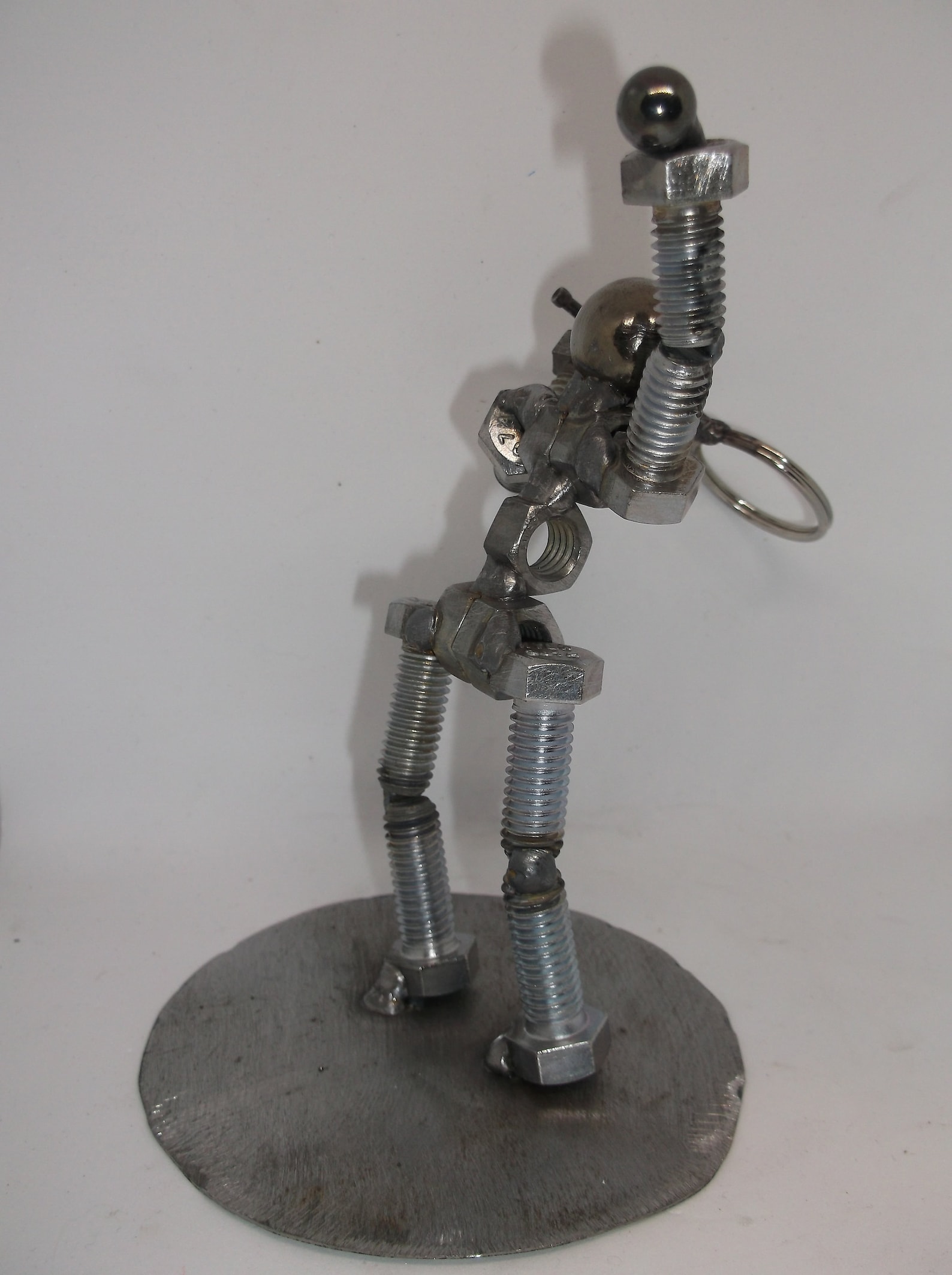 Tennis Player, Metal Bolt Figurine, Athlete, Sports Figure, Upcycled ...