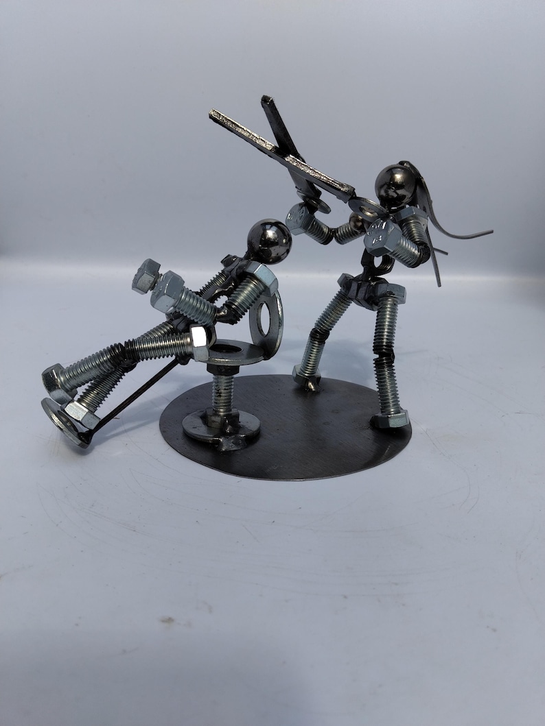 Female Hair Dresser, Metal Bolt Figurine, People - Etsy