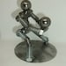Volleyball Player, Metal Figurine, Upcycled Metal Art - Etsy