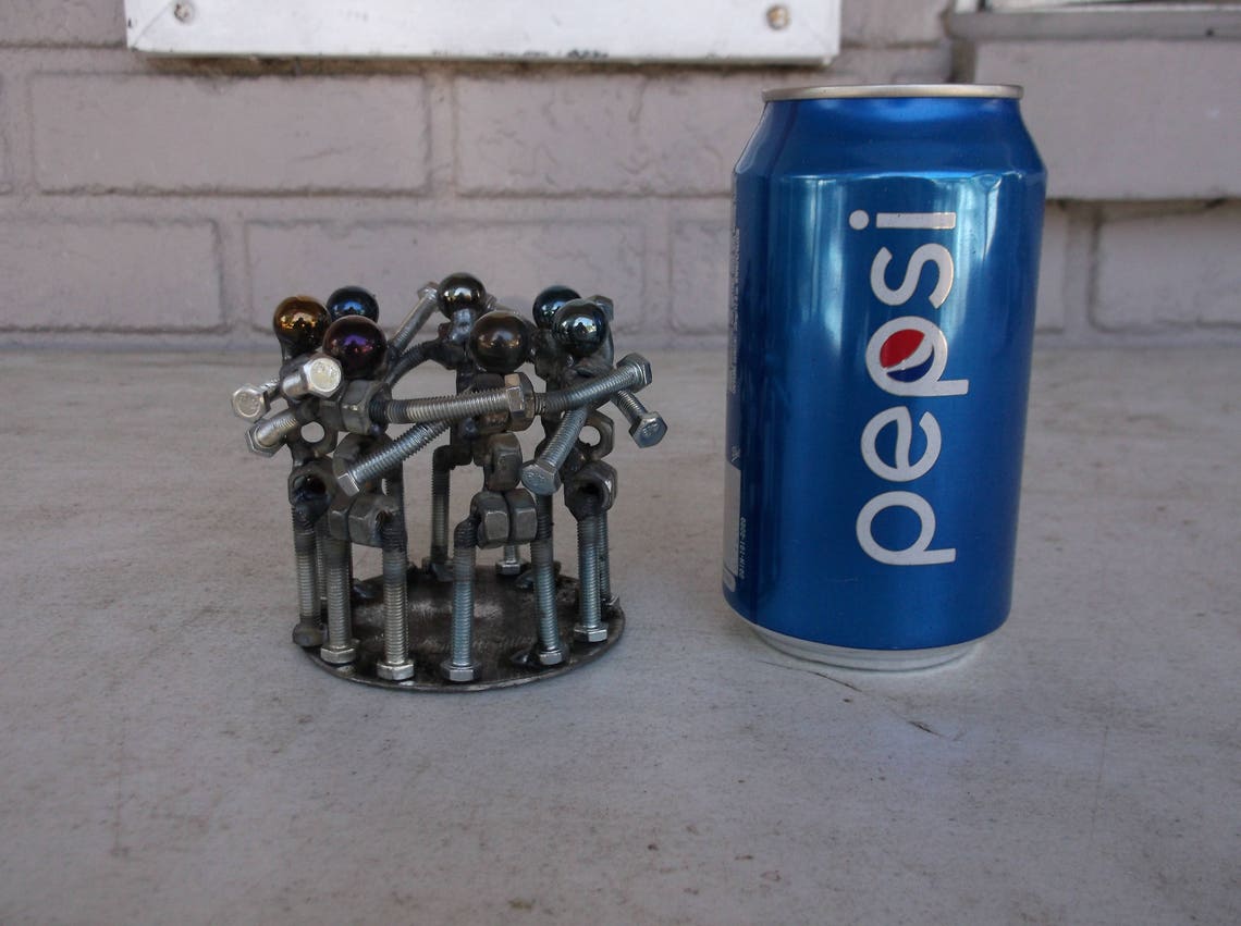 Huddling Metal Bolt People, Group Hug, Team - Etsy