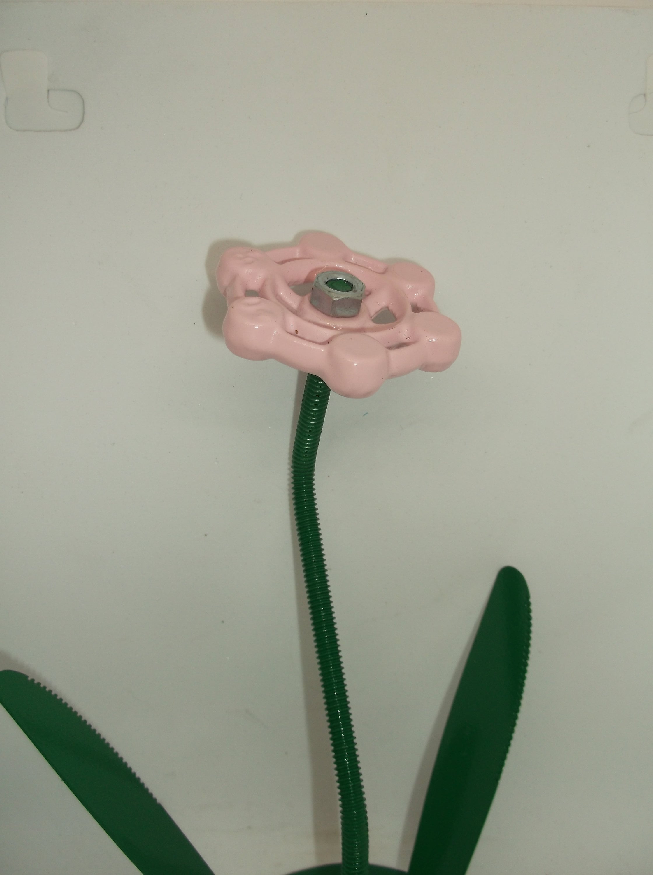 Pink Metal Flowers, Sculptured Floral Decor, Faucet Flower - Etsy