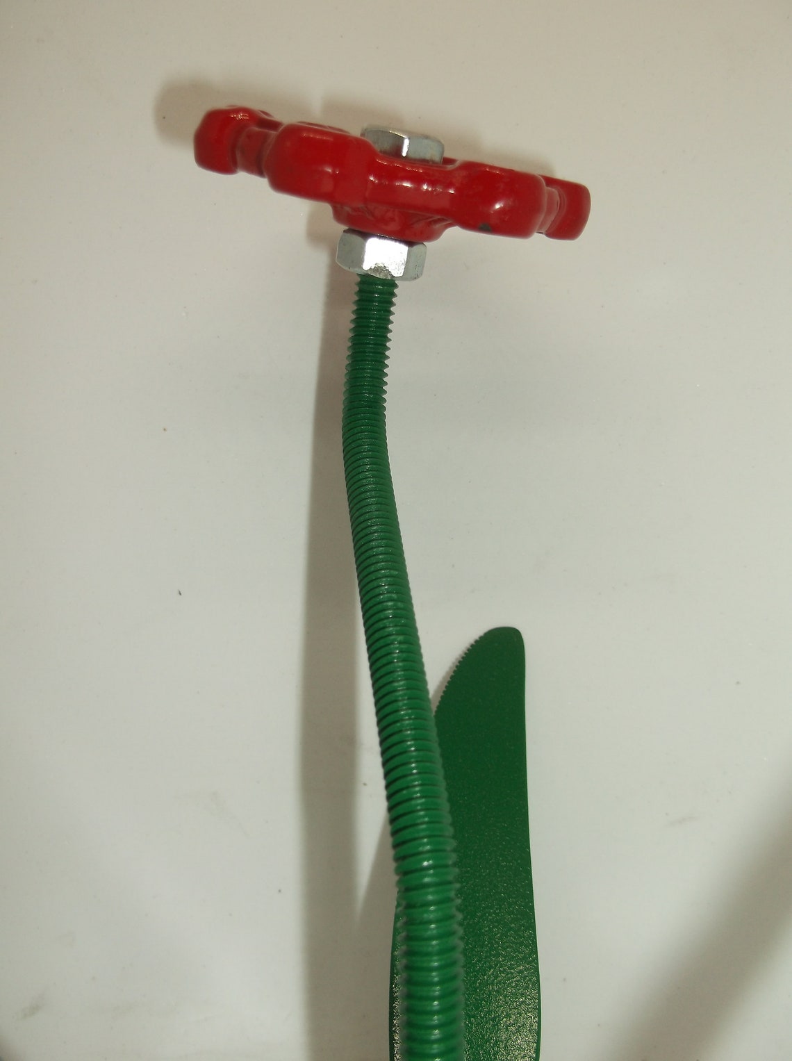 Red Metal Faucet Flower Sculpture: Recycled Valentine's Gift - Etsy