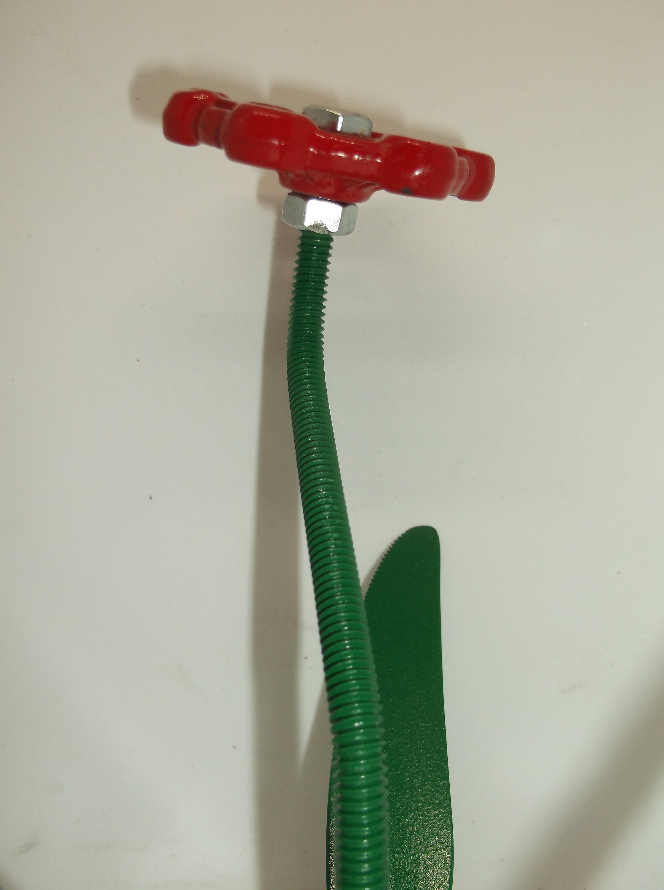 Red Metal Faucet Flower Sculpture: Recycled Valentine's Gift - Etsy