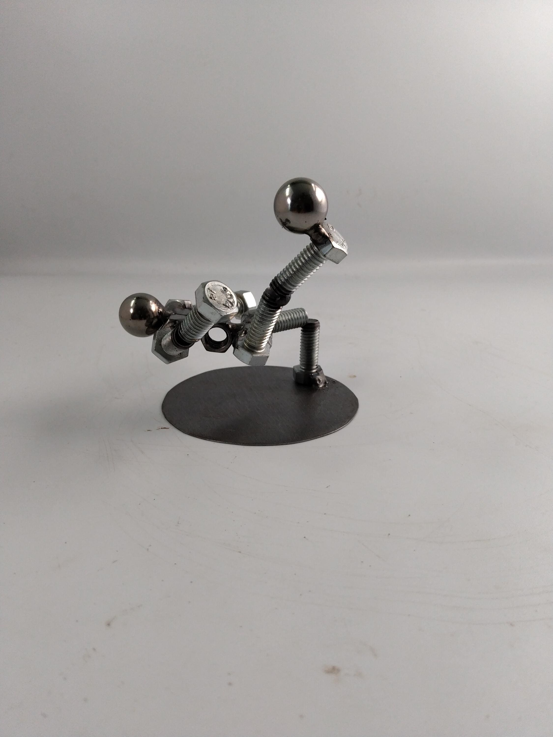 Recycled Metal Soccer Player Figurine: Handmade Sports Gift - Etsy