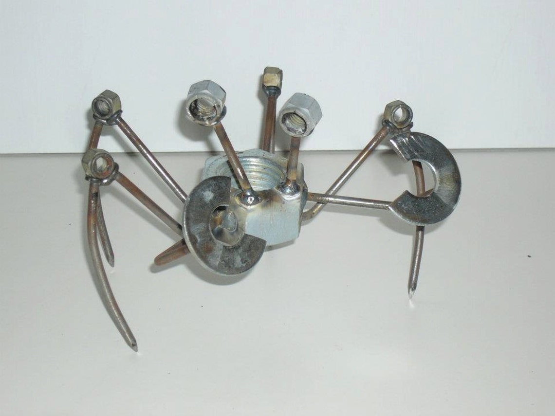 Blue Crab Scrap Metal Recycled Art Crab Sculpture Figurine - Etsy