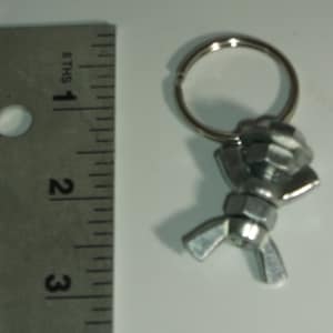 Miniature Nut & Bolt Man Key Chain: Upcycled Hardware Gift - Etsy