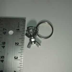 Miniature Nut & Bolt Man Key Chain: Upcycled Hardware Gift - Etsy
