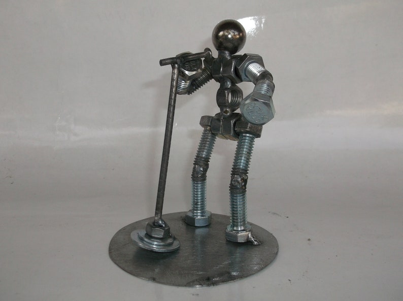 Singer, Metal Bolt Figurine, up Cycled Art, Musician - Etsy