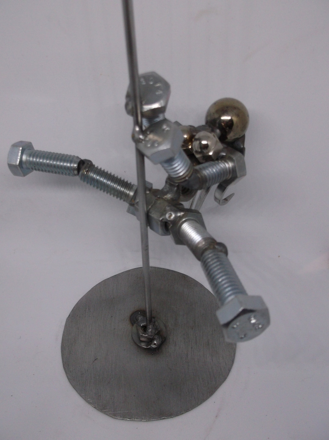 Exotic Dancer, Pole Dancer, Metal Bolt Figurine, up Cycled Art, - Etsy