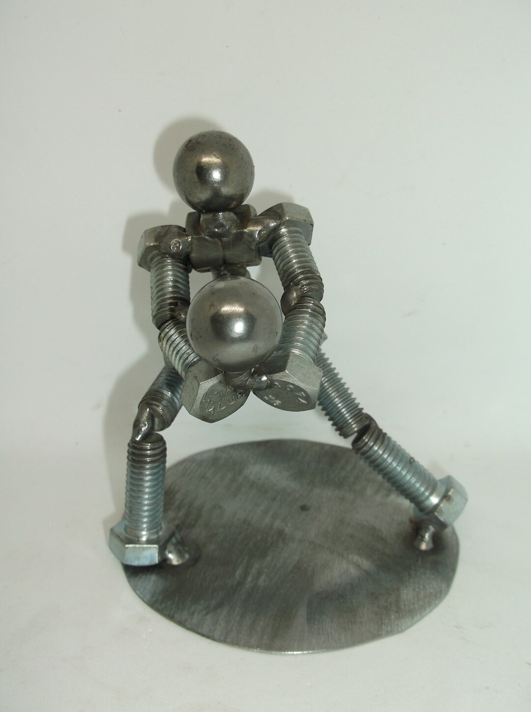 Volleyball Player, Metal Figurine, Upcycled Metal Art - Etsy