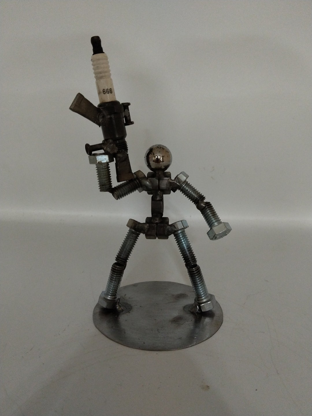 Hunter, Sharp Shooter, AR15 Metal Bolt Figurine, Upcycled Art ...