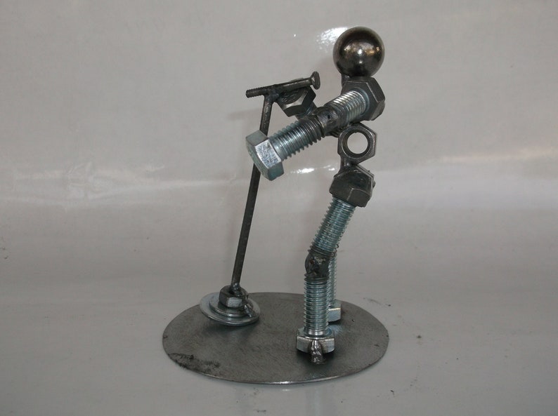 Singer, Metal Bolt Figurine, up Cycled Art, Musician - Etsy