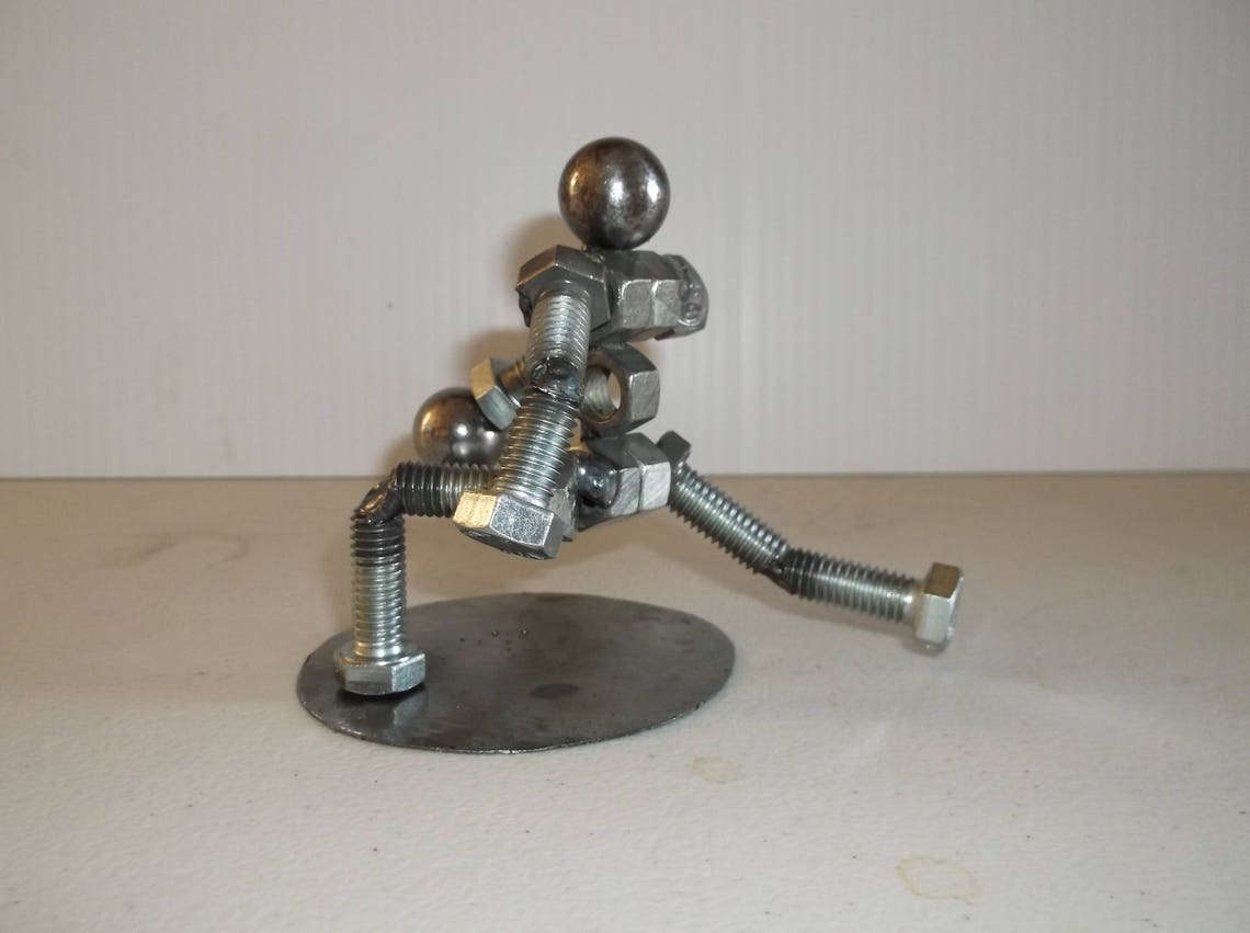 Bowler, Metal Bolt Figurine, Miniature Athlete - Etsy